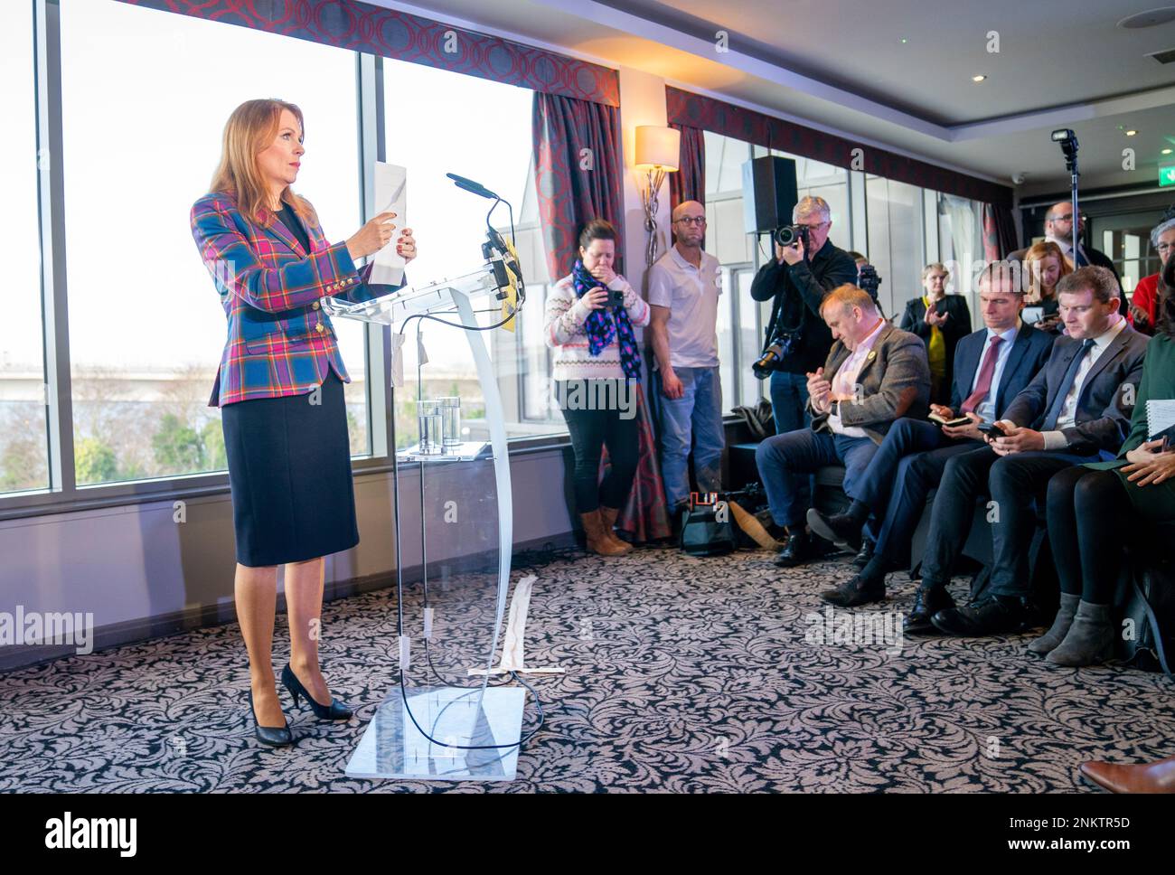 Ash Regan makes her keynote speech at the DoubleTree By Hilton, North ...
