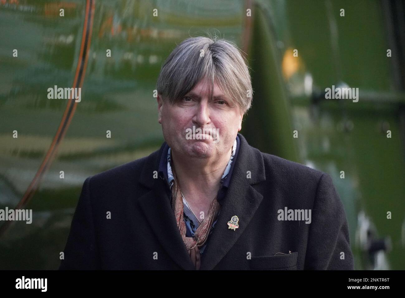 Poet Laureate Simon Armitage during an event at Edinburgh Waverley ...