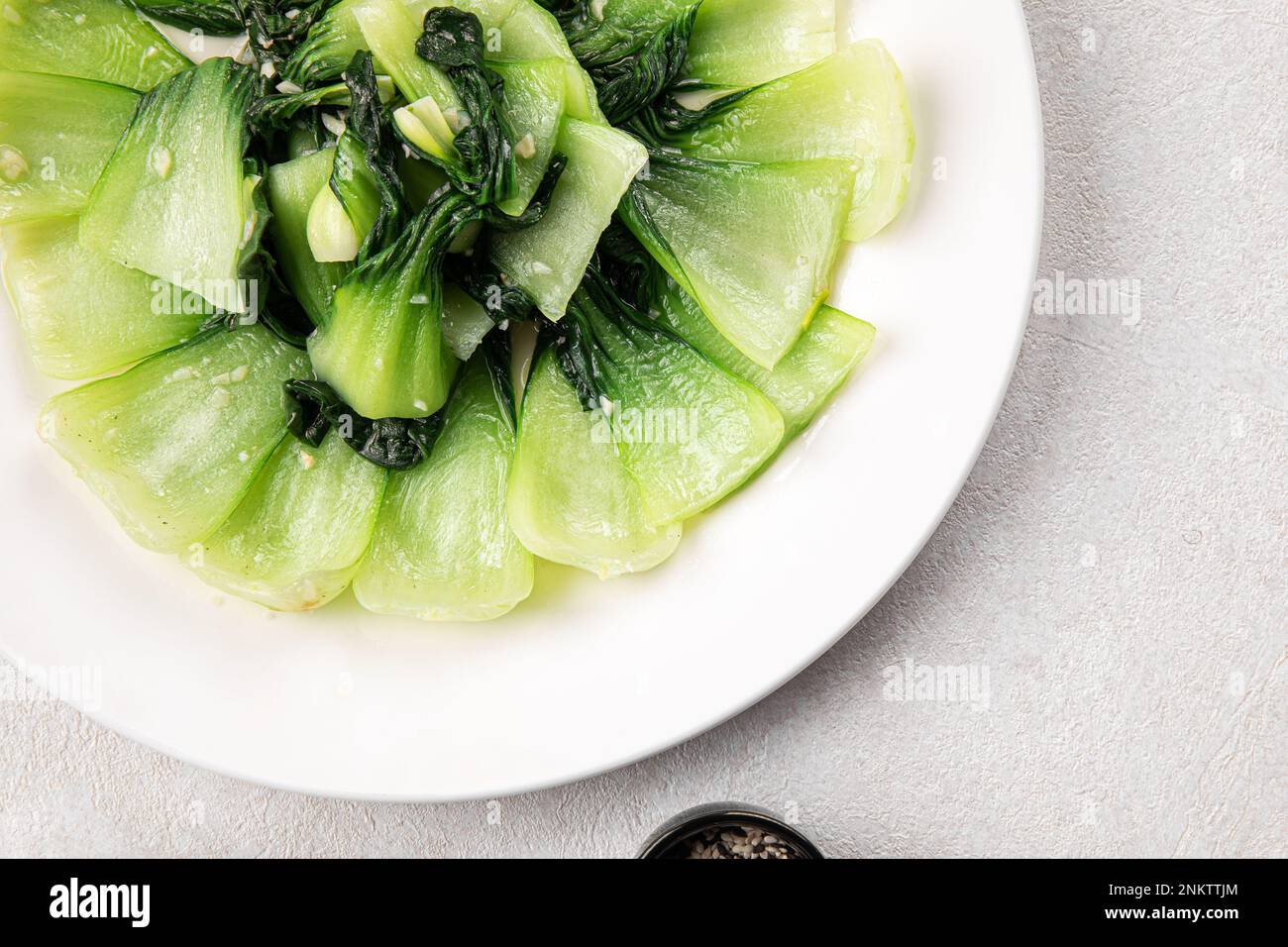 Asian shanghai cabbage salad with garlic Stock Photo - Alamy