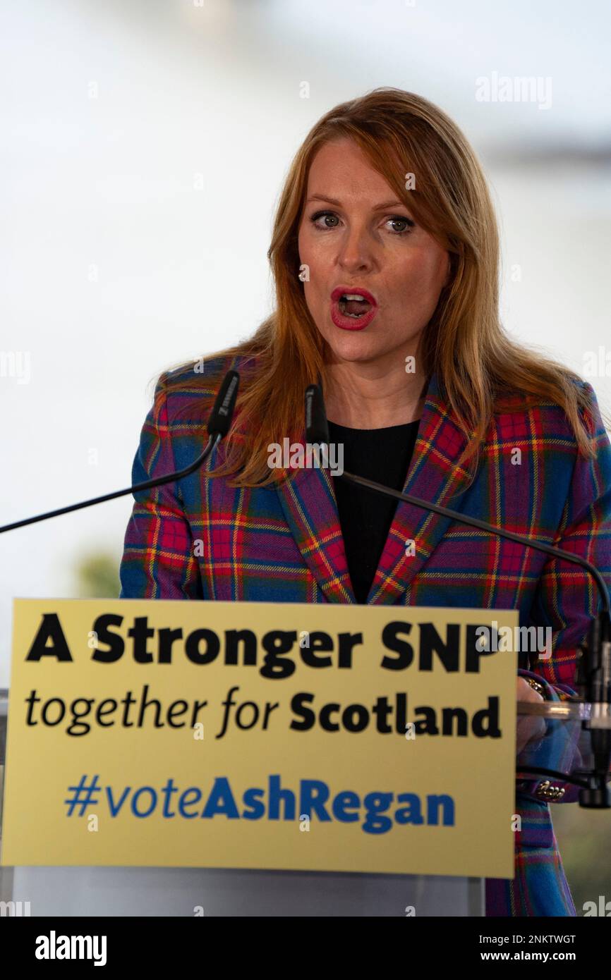North Queensferry, Scotland, UK. 24 February 2023. Ash Regan MSP meets ...