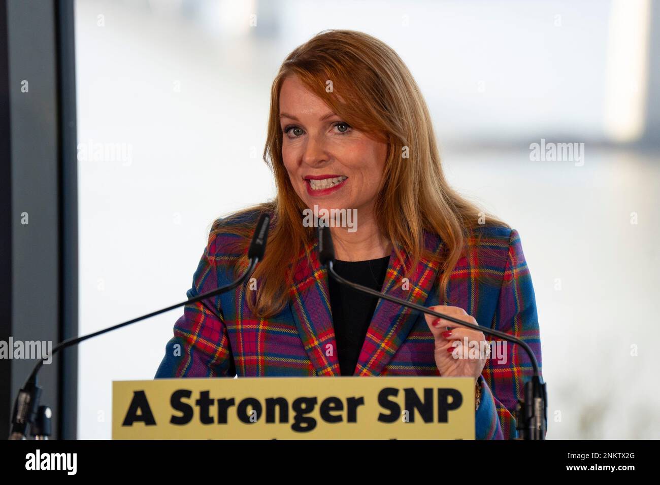 North Queensferry, Scotland, UK. 24 February 2023. Ash Regan MSP meets ...