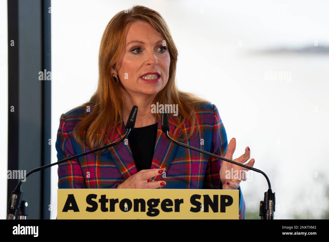 North Queensferry, Scotland, UK. 24 February 2023. Ash Regan MSP meets ...