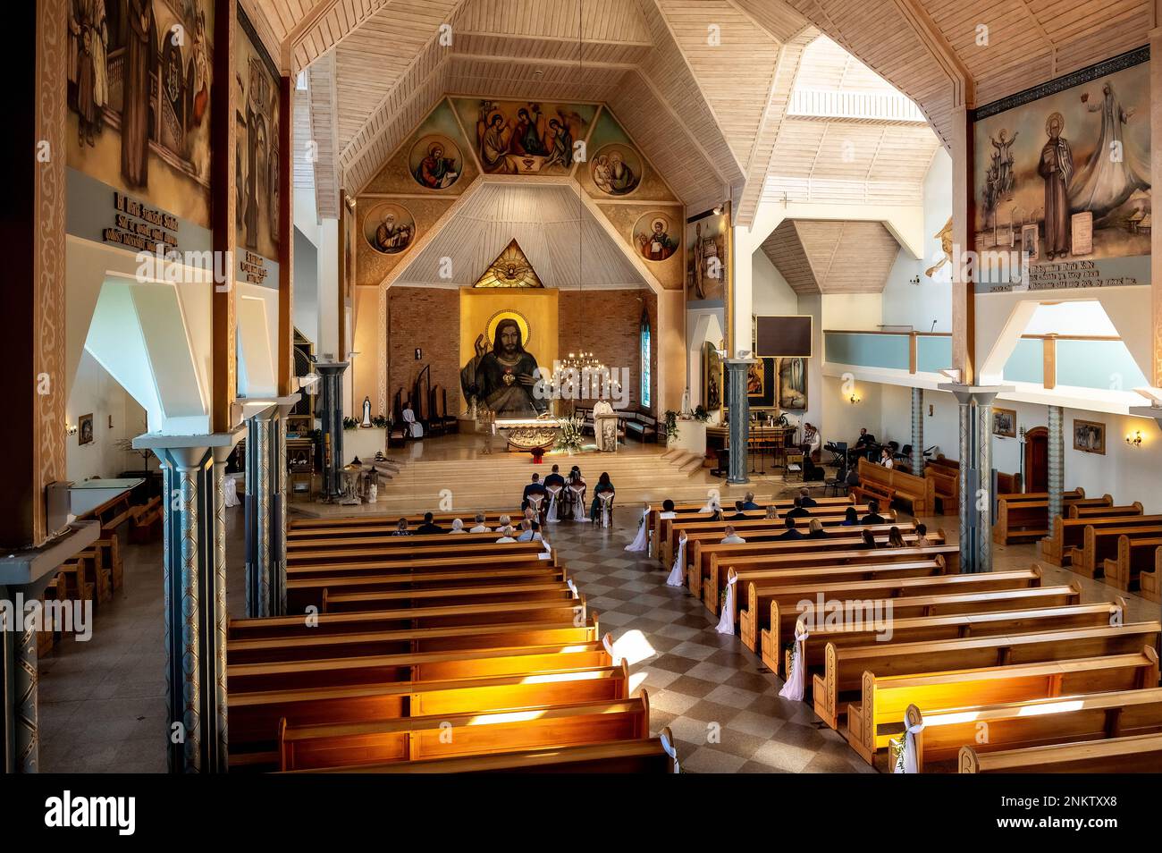 interiors and details in catholic church modern and simple catholic ...