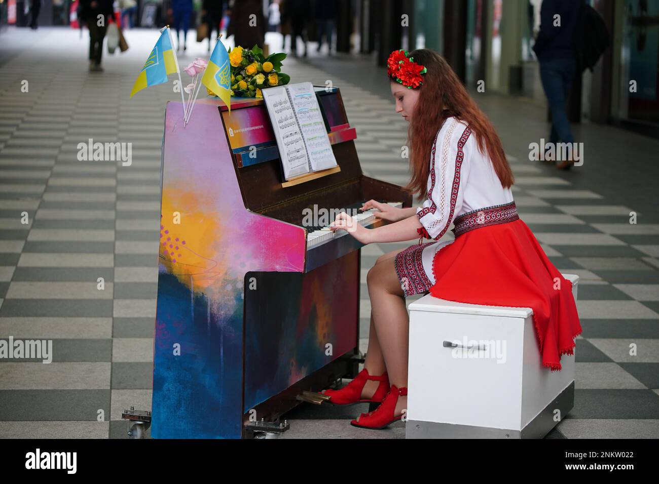 Ukrainian teenager, Alisa Bushuieva, who was forced to flee her country ...