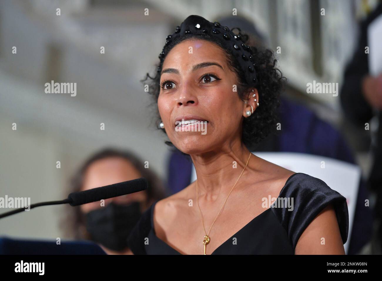 Photo by: NDZ/STAR MAX/IPx 2022 2/11/22 TLC Commissioner and Chair Aloysee Heredia Jarmoszuk and ...