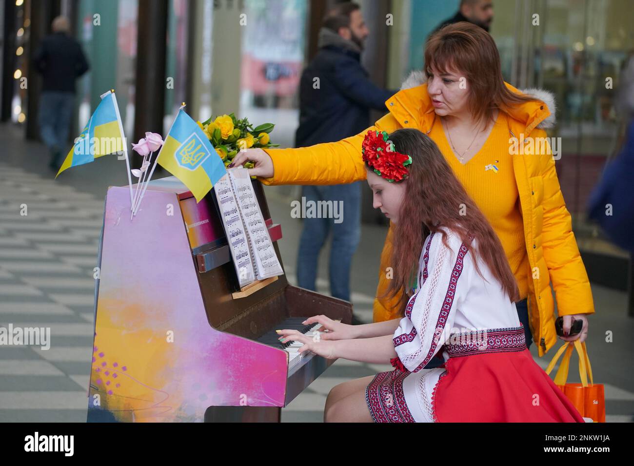 Ukrainian teenager, Alisa Bushuieva, who was forced to flee her country ...