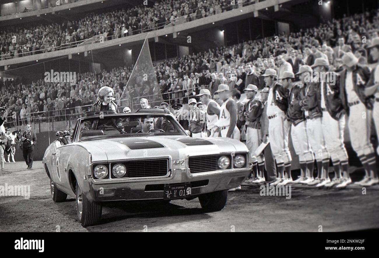 The 1969 Oakland A's home opener included pre-game festivities with ...