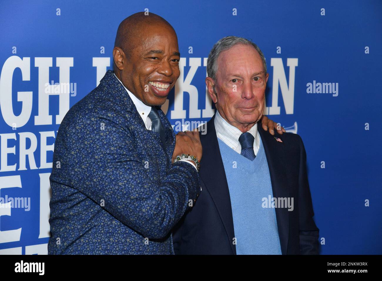 Photo by: NDZ/STAR MAX/IPx 2022 2/10/22 Eric Adams and Michael ...