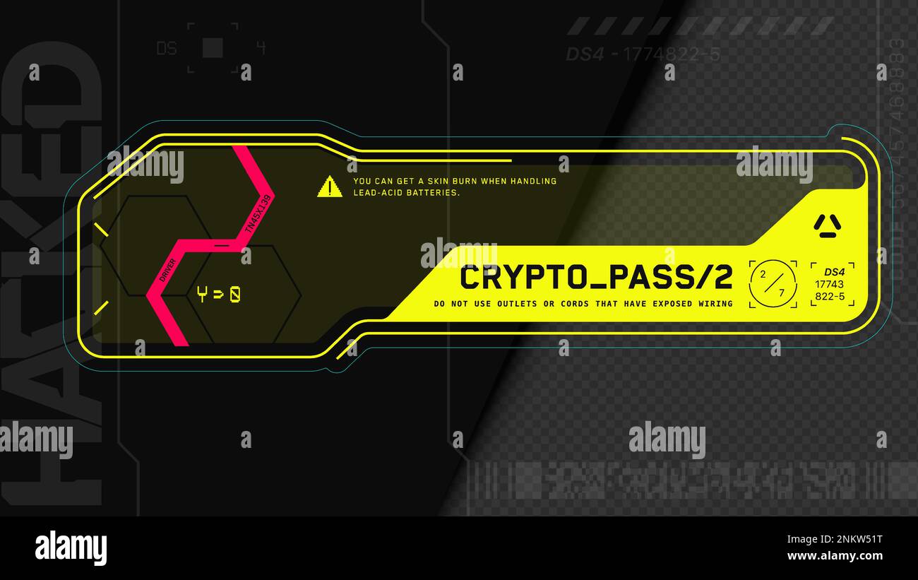 Cyberpunk decal. Vector sticker, label in futuristic style. Sci fi ...