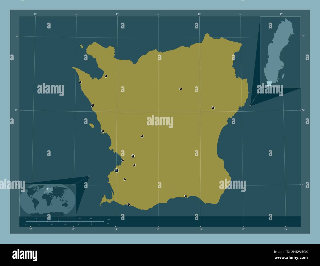 Map of trelleborg hi-res stock photography and images - Alamy