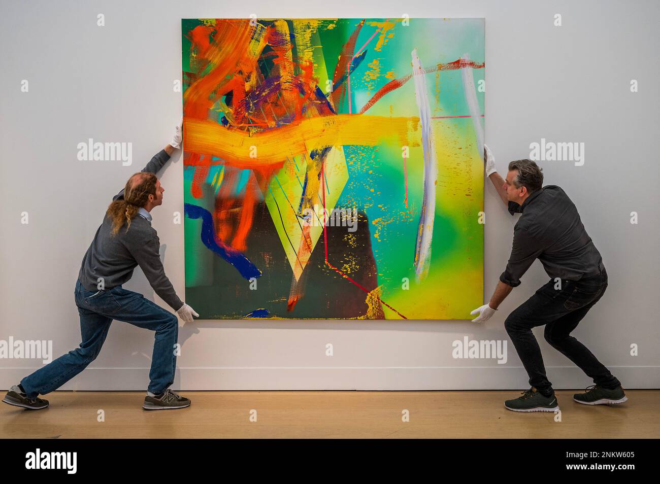 London, UK. 24th Feb, 2023. Gerhard Richter, Mathis, 1983, Estimate: £ ...