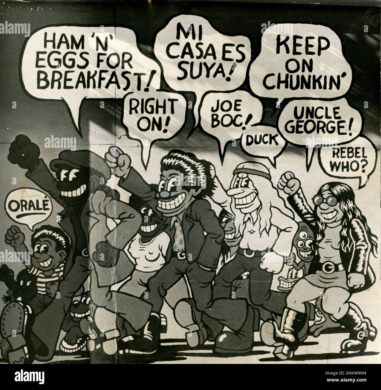 R. Crumb mural at Mission Rebels headquarters at 674 South Van Ness ...