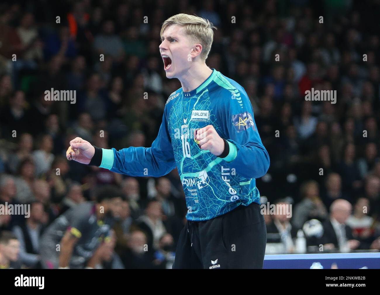 Viktor Hallgrimsson of Nantes during the EHF Champions League Handball ...