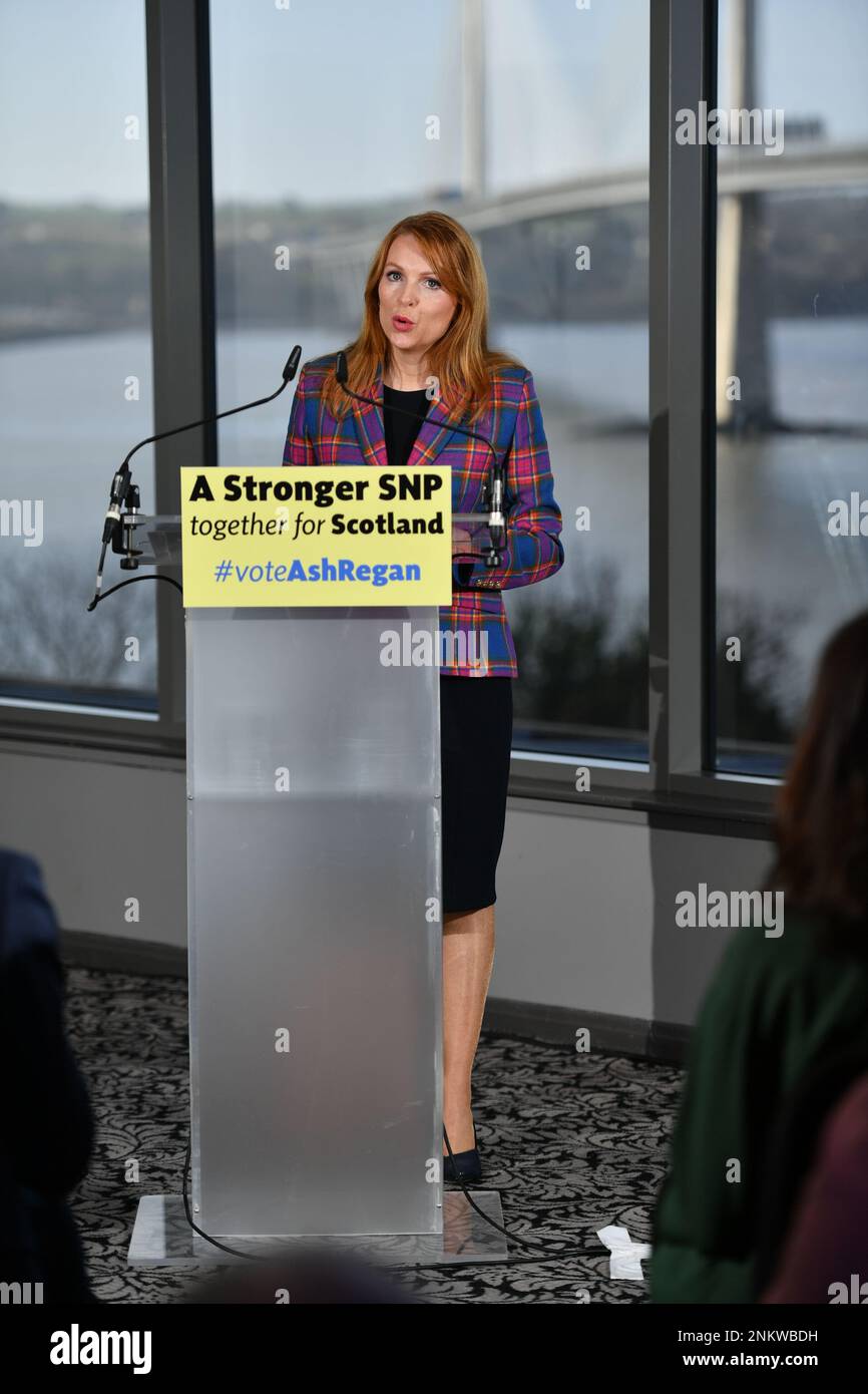 North Queensferry, Scotland, UK. 24th Feb, 2023. PICTURED: Ash Regan ...