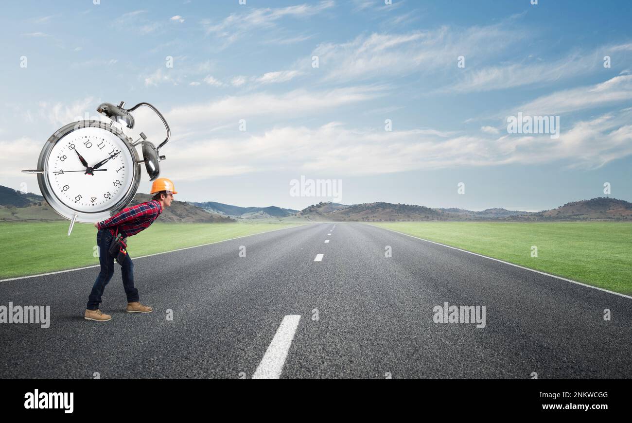 Construction contract deadline Stock Photo - Alamy