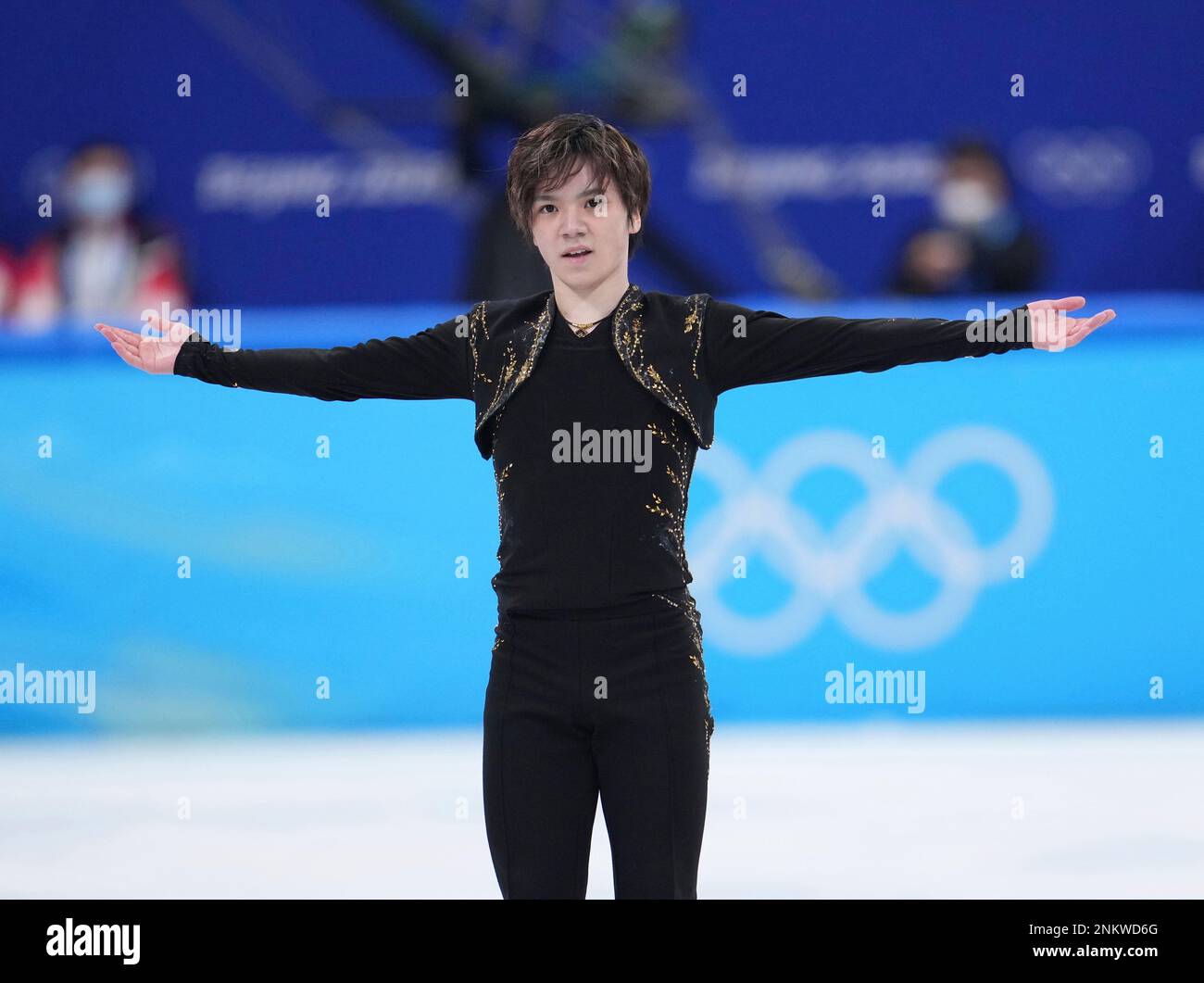 Japan's UNO Shoma performs in the Men Single Skating Free Skating at ...