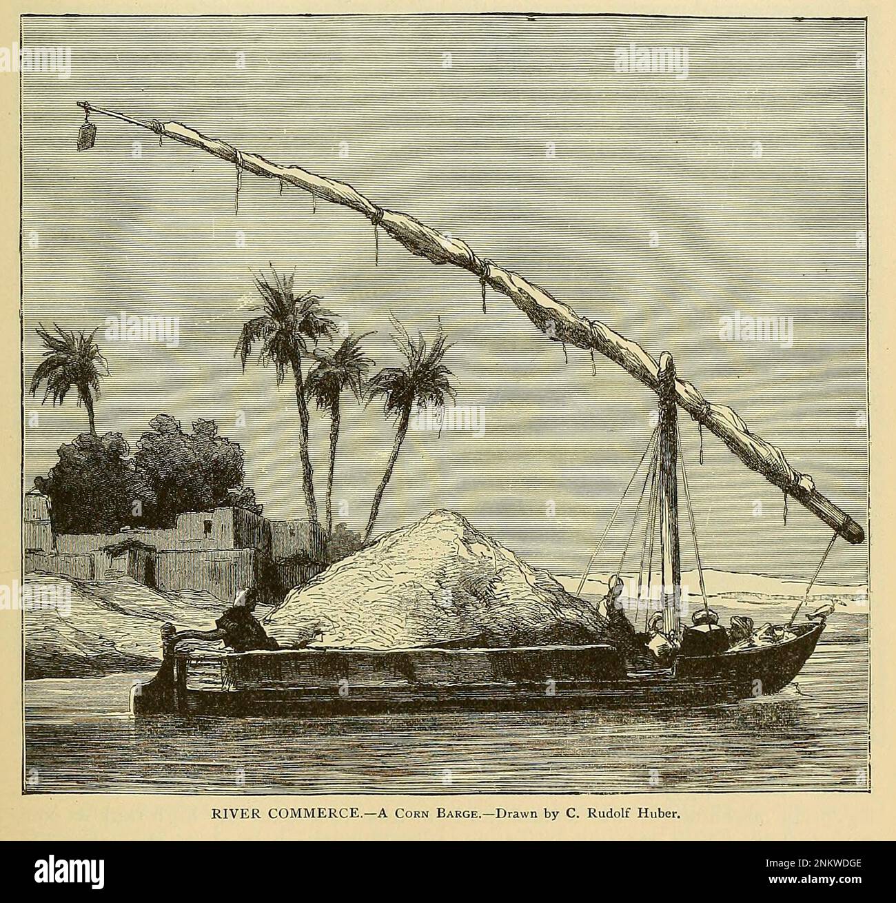 River Commerce A corn Barge Book XVIII the Hamites from Cyclopedia ...