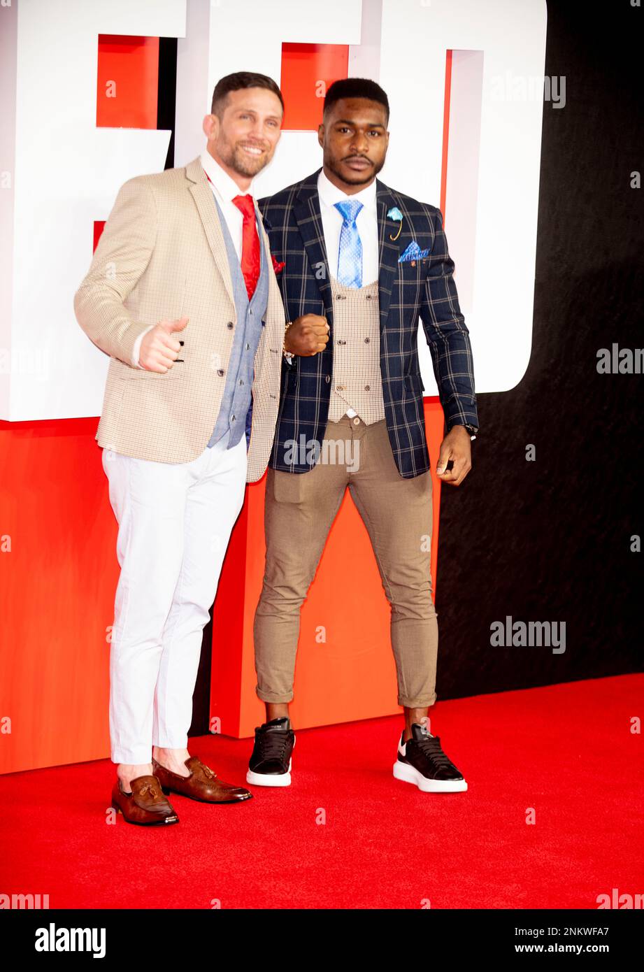 Alex Reid and Idris Virgo at the 'Creed III' film premiere, London, UK ...