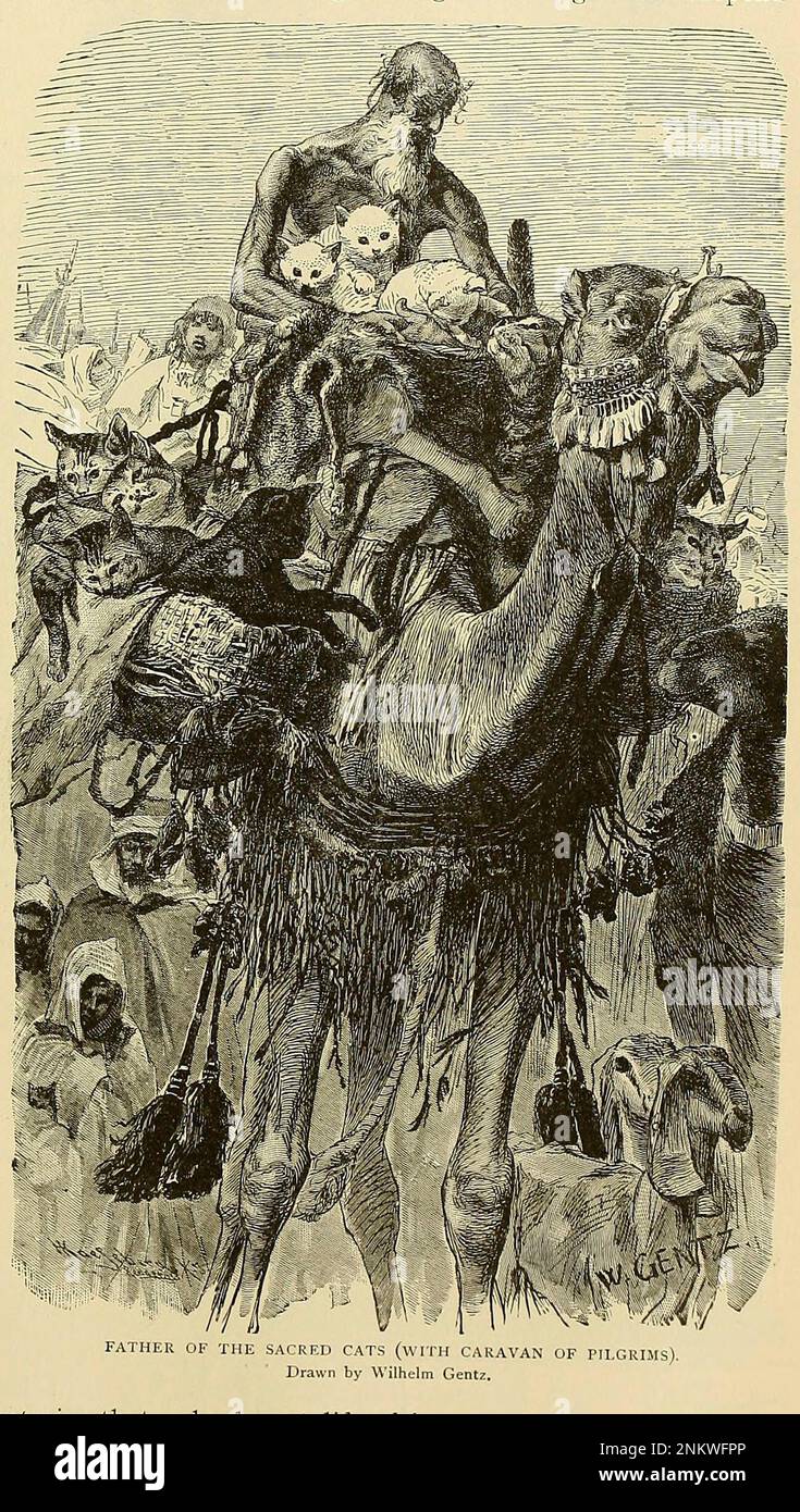 Father of the Sacred Cats with Caravan of Camels from Book XVIII the ...