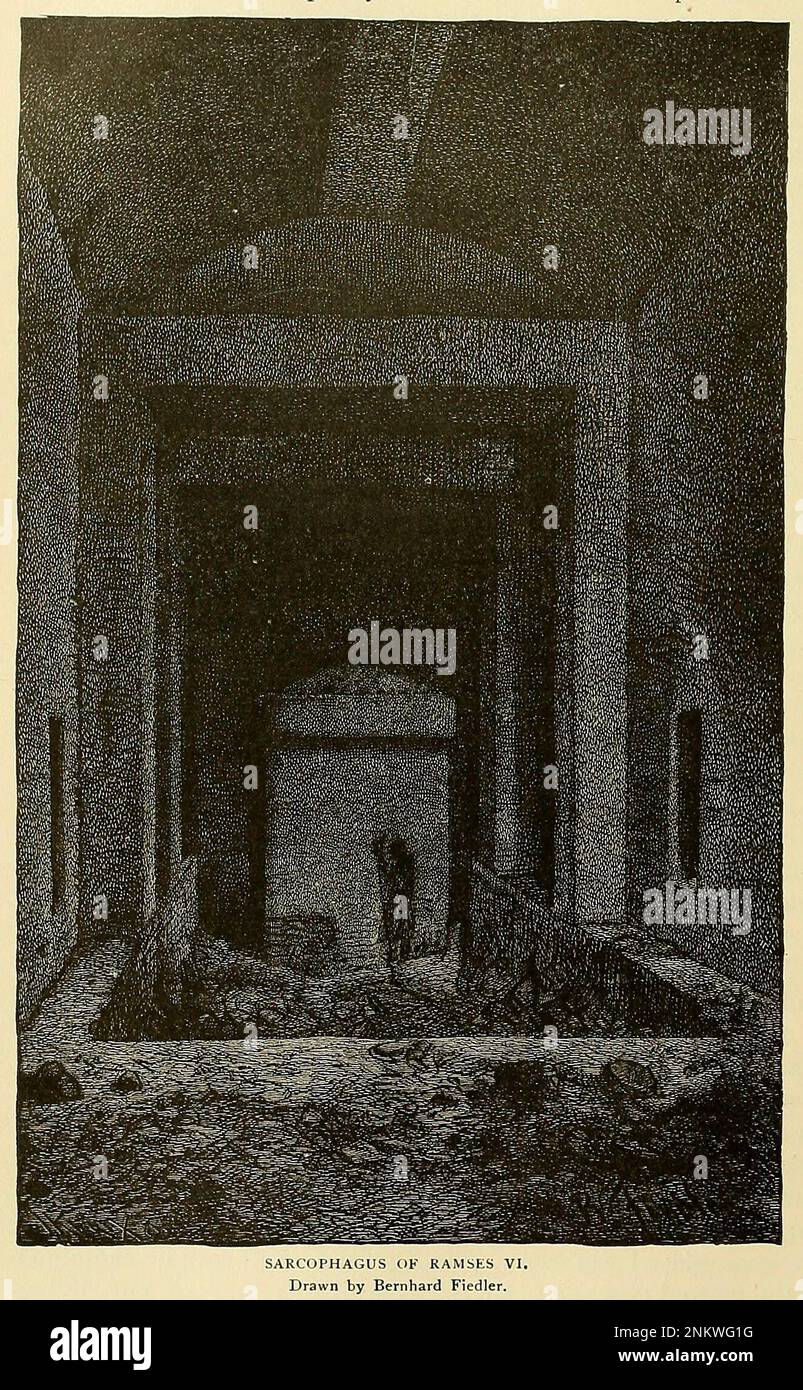 SARCOPHAGUS OF RAMSES VI from Book XVIII the Hamites from Cyclopedia ...