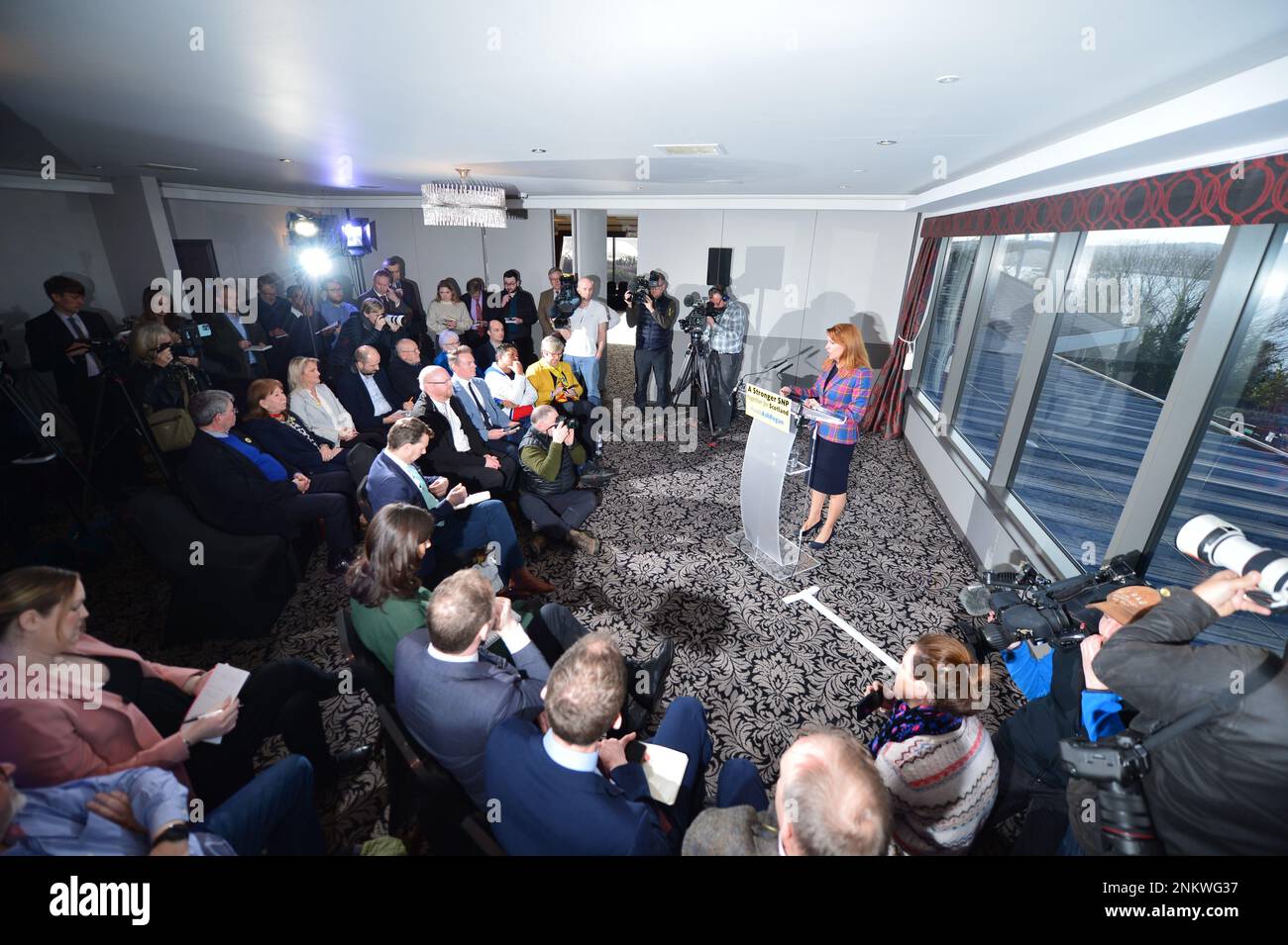 North Queensferry, Scotland, UK. 24th Feb, 2023. PICTURED: Ash Regan ...