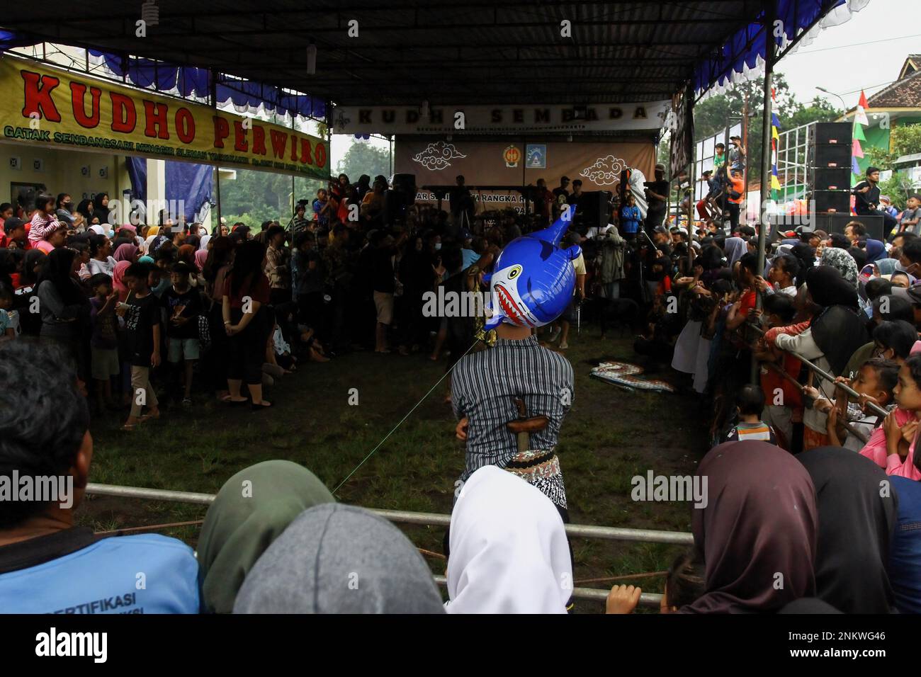 Sleman, Indonesia, 23/02/2023, Dancers perform during the Kuda Lumping ...