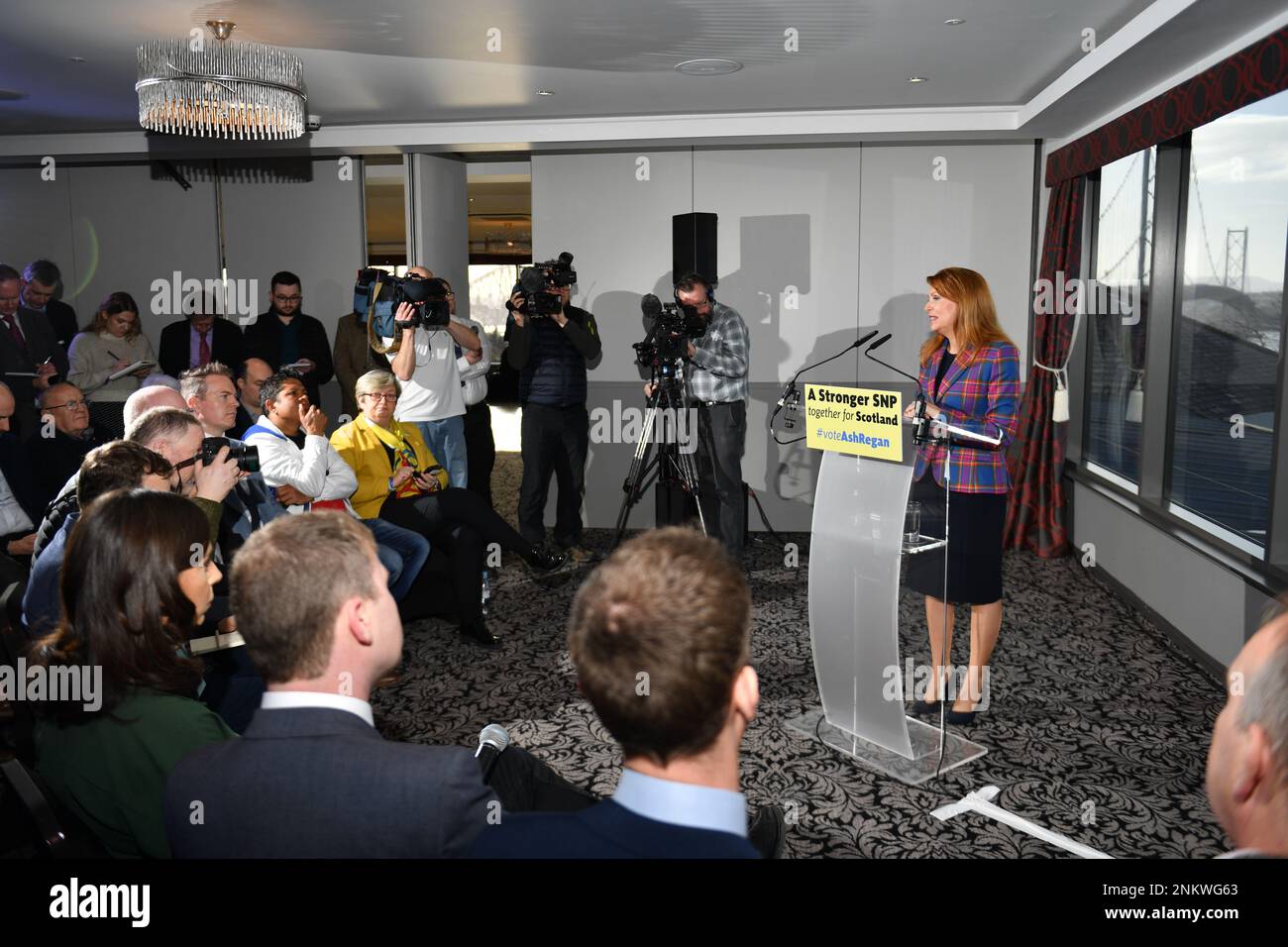 North Queensferry, Scotland, UK. 24th Feb, 2023. PICTURED: Ash Regan ...