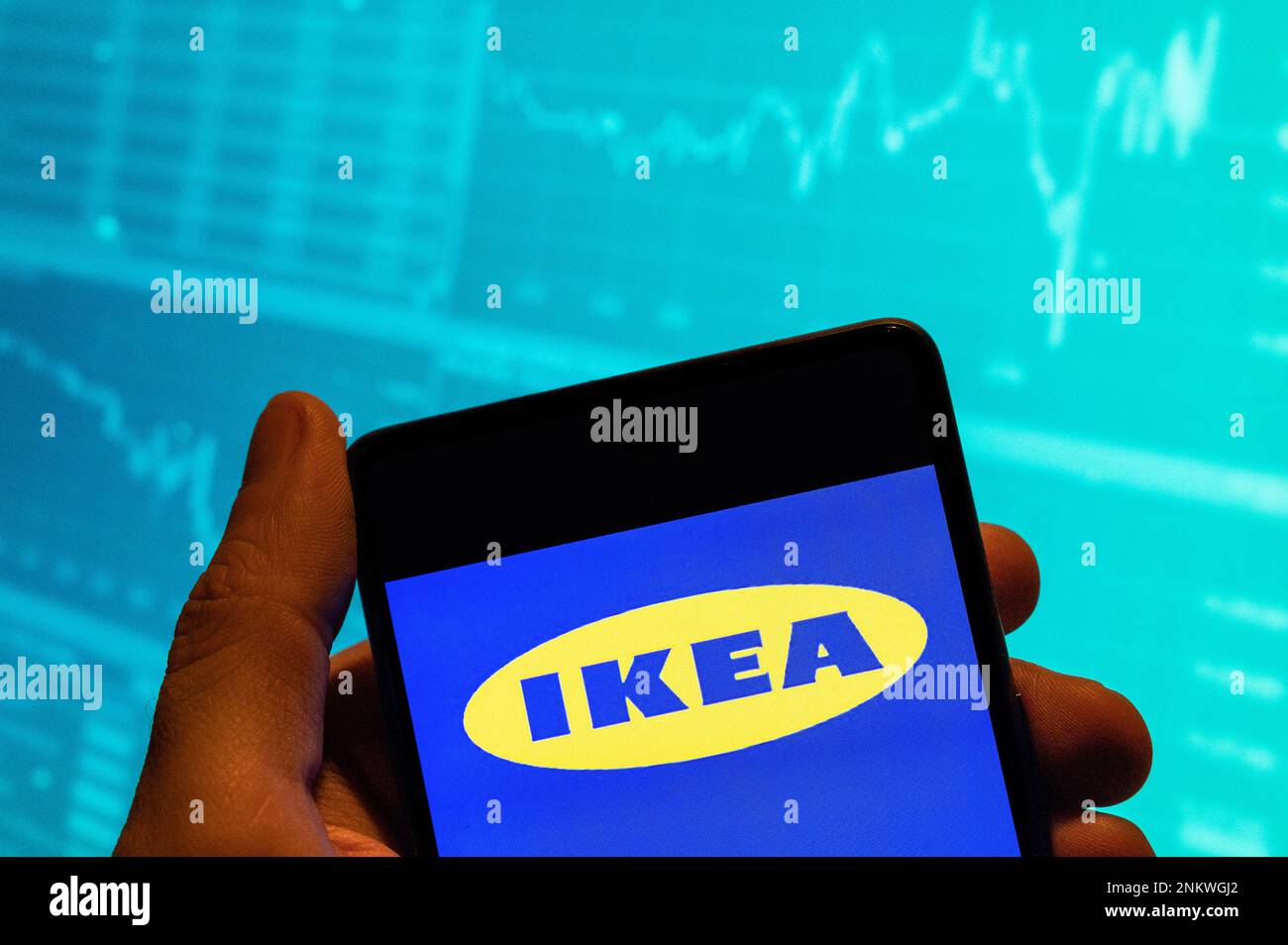 In this photo illustration, the Swedish multinational furniture company ...