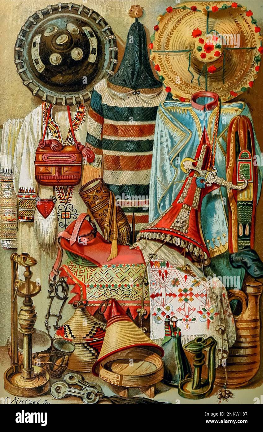 Hamitic Culture North African Art Work from Book XVIII the Hamites from ...