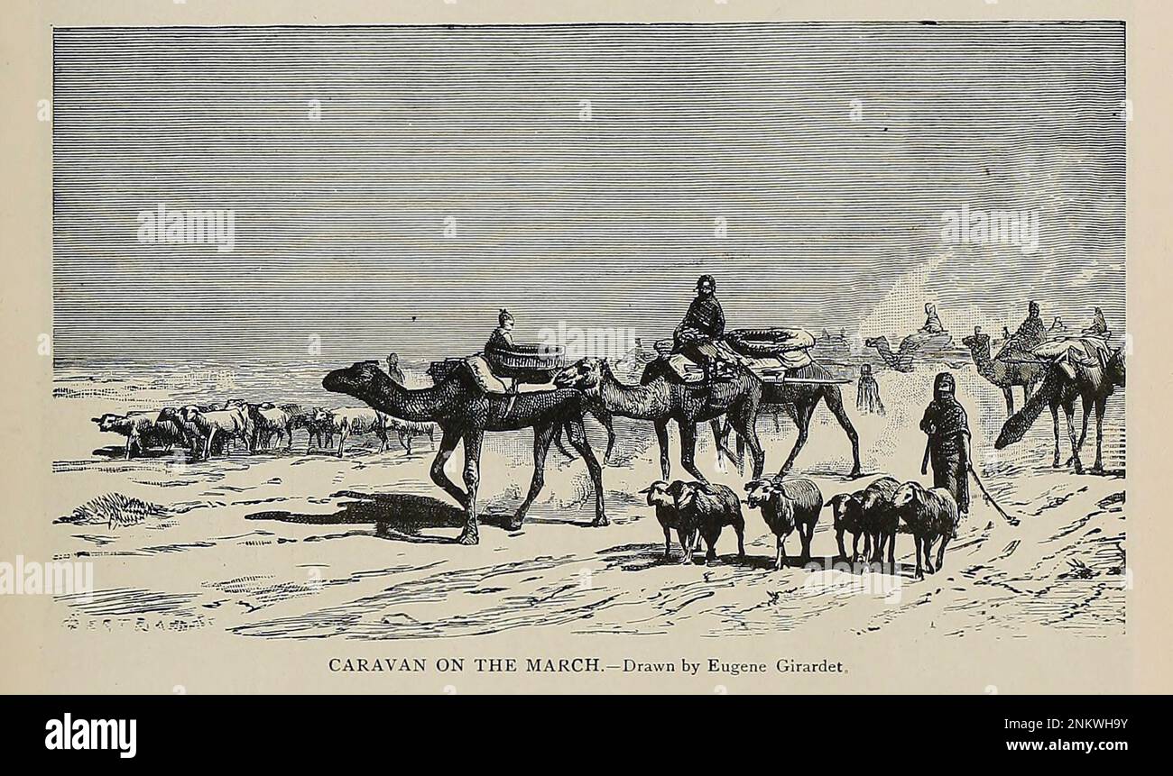 Caravan on the March CROSSING THE DESERT from Book XVIII the Hamites ...