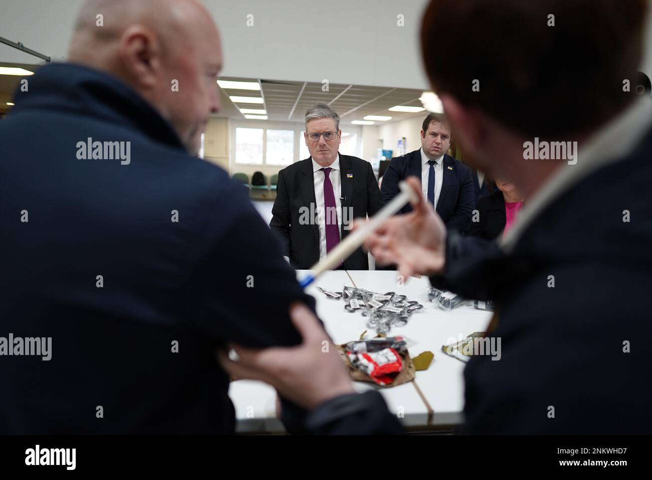 Leader of the Labour Party Sir Keir Starmer during his visit to BCB ...