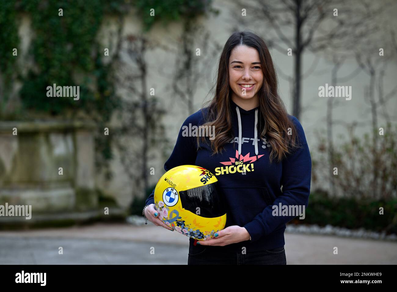 Prague, Czech Republic. 24th Feb, 2023. Skeleton athlete Anna Fernstadt ...