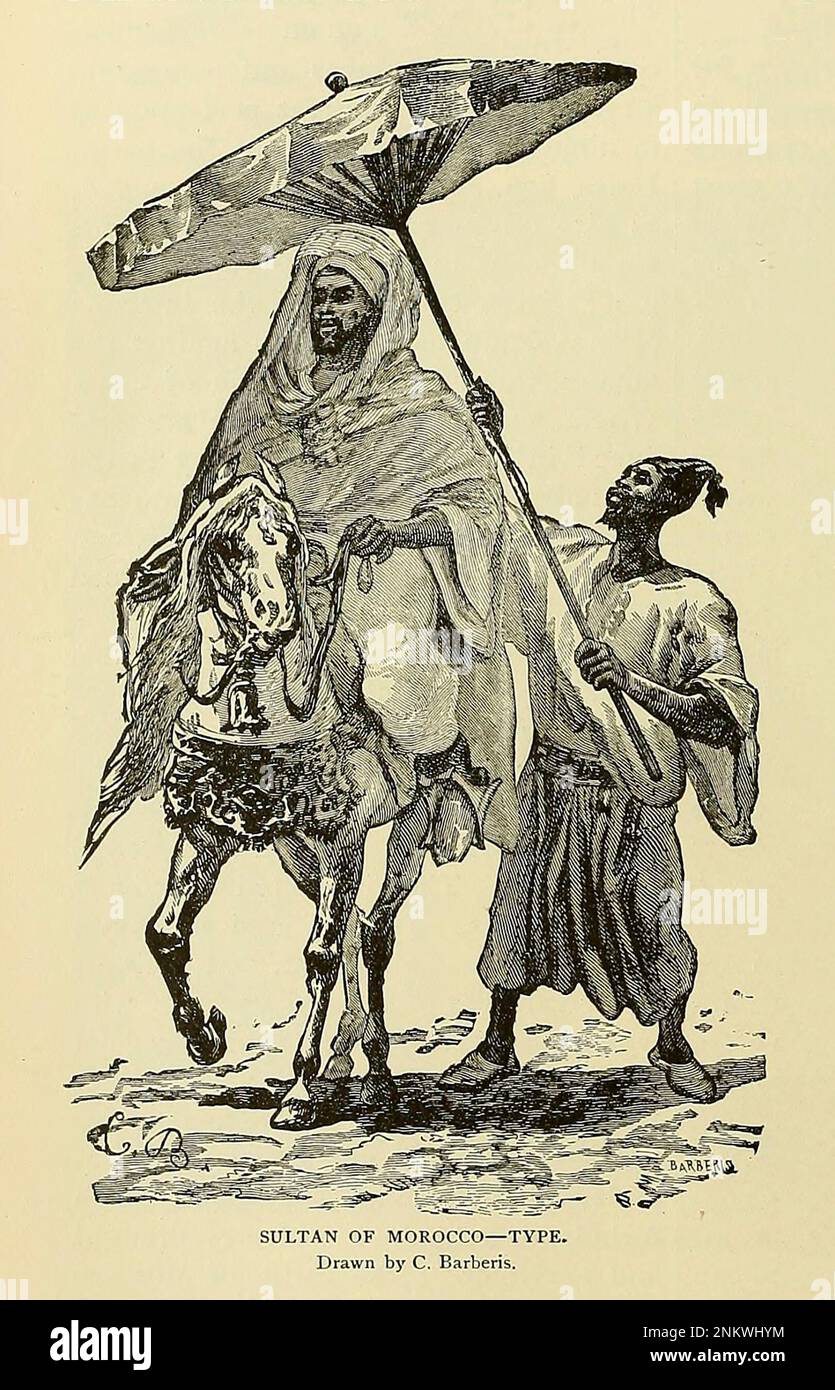 Sultan of Morocco from Book XVIII the Hamites from Cyclopedia universal ...