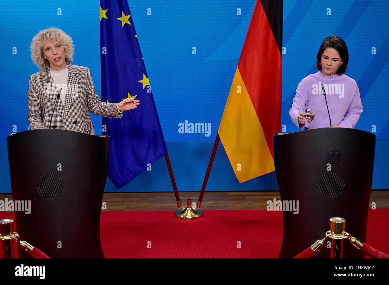 Former Greenpeace chief Jennifer Morgan, left, and German Foreign ...