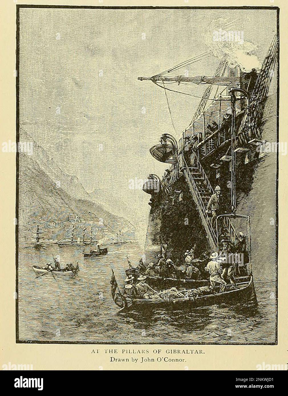 At The Pillars of Gibraltar Drawn by John O'Conner The Brown Races ...