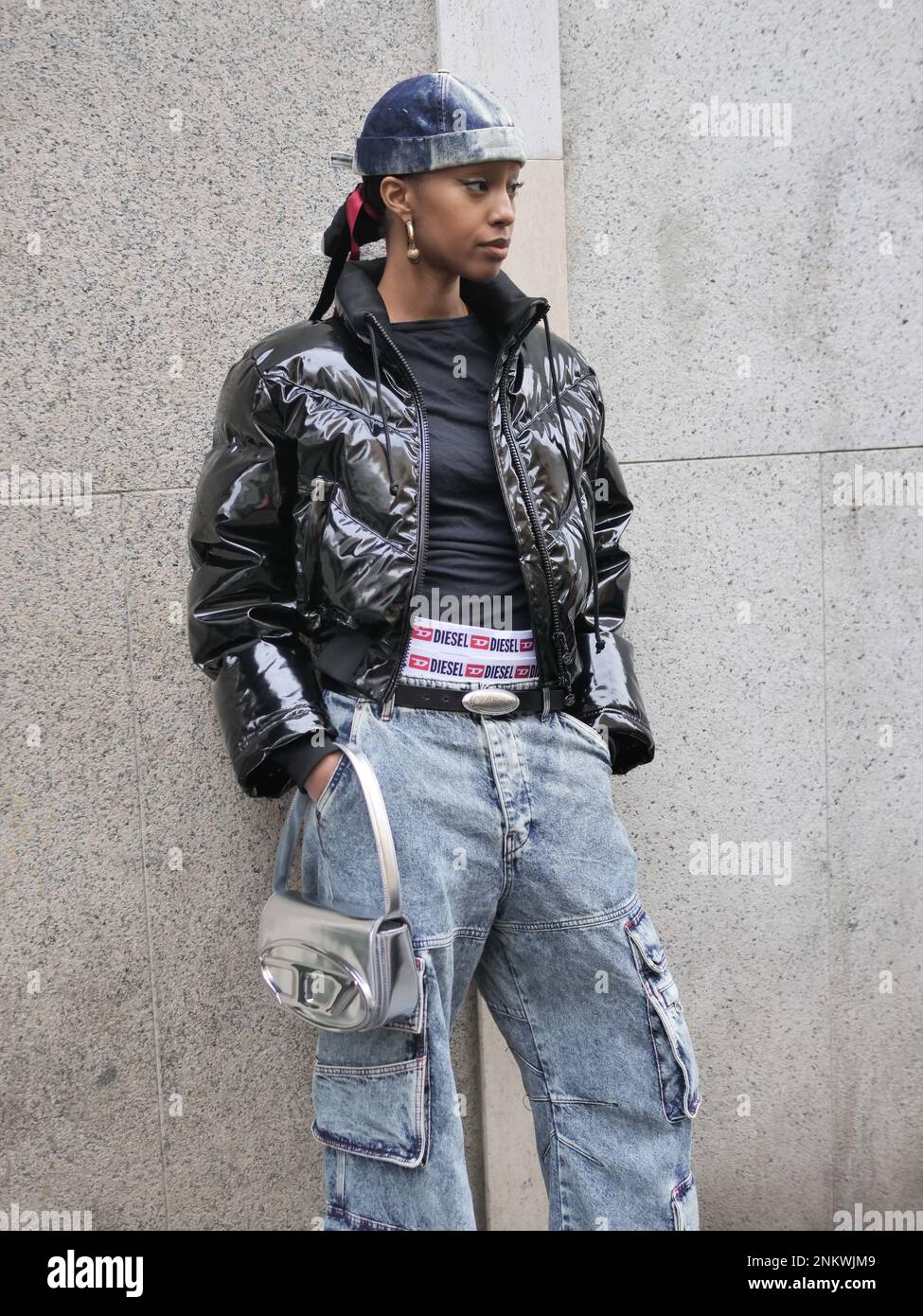 Fashion blogger Hodan Yousuf street style outfit before Iceberg fashion ...