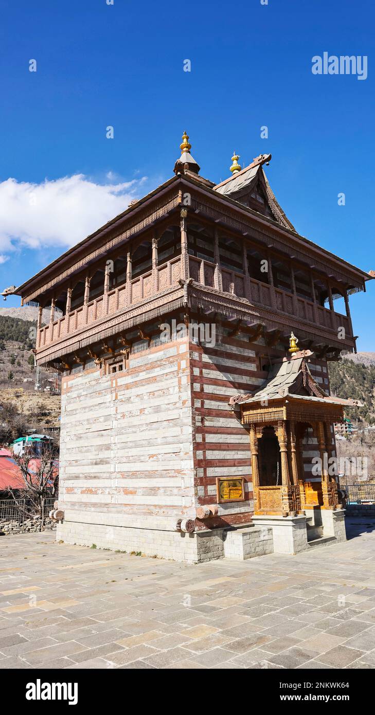 View of Maa Chandika Devi ji Kila Temple, Kalpa, Kinnaur, Himachal ...