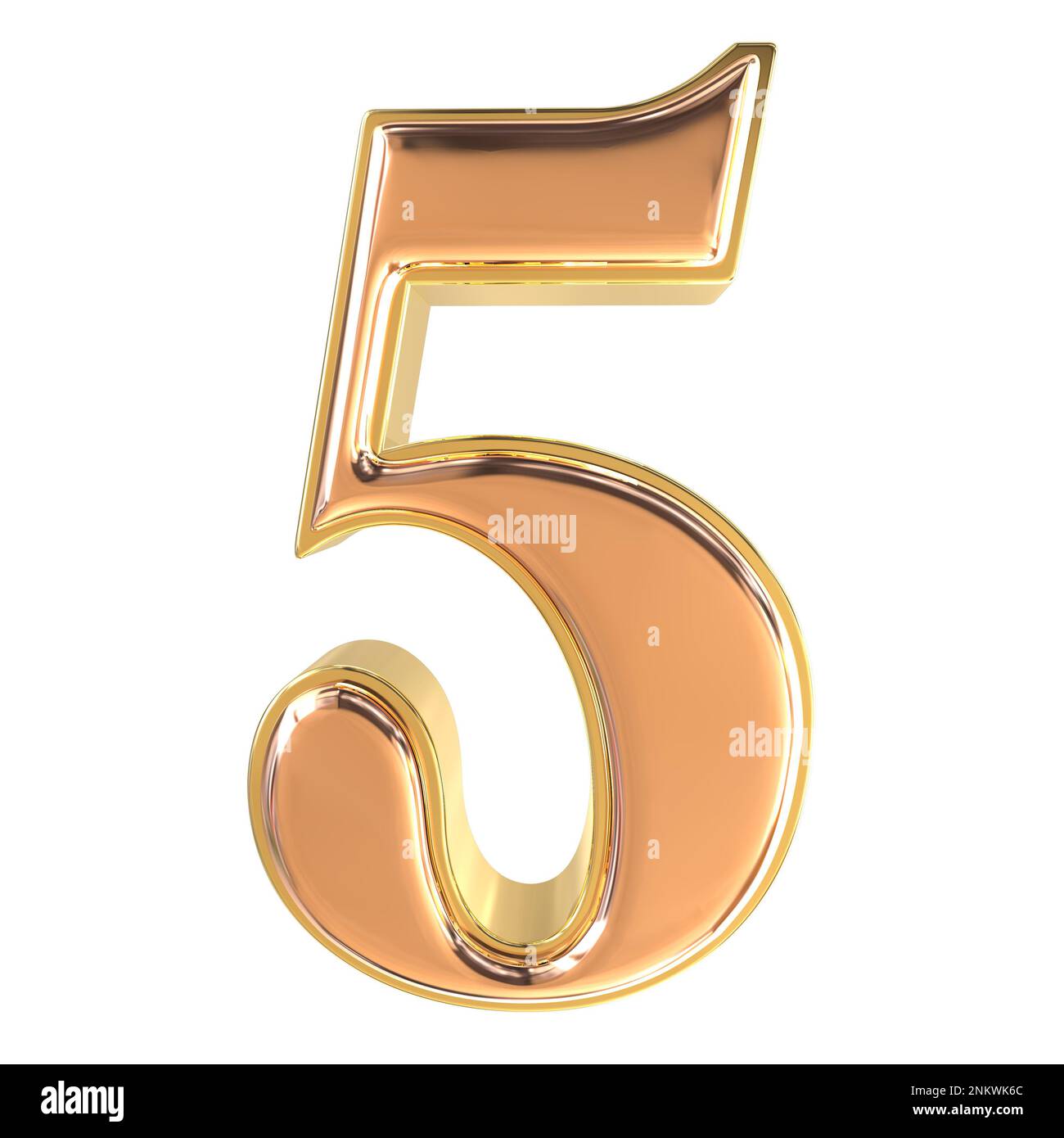 Number Gold 3d render with background Stock Photo - Alamy
