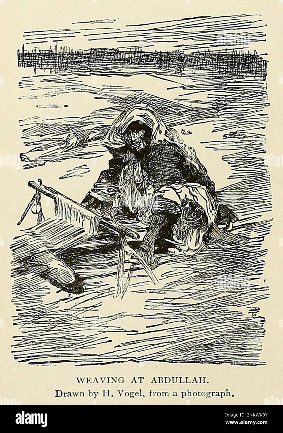 Weaving at Abdullah The Brown Races Malayo-Mongoloids from Cyclopedia ...