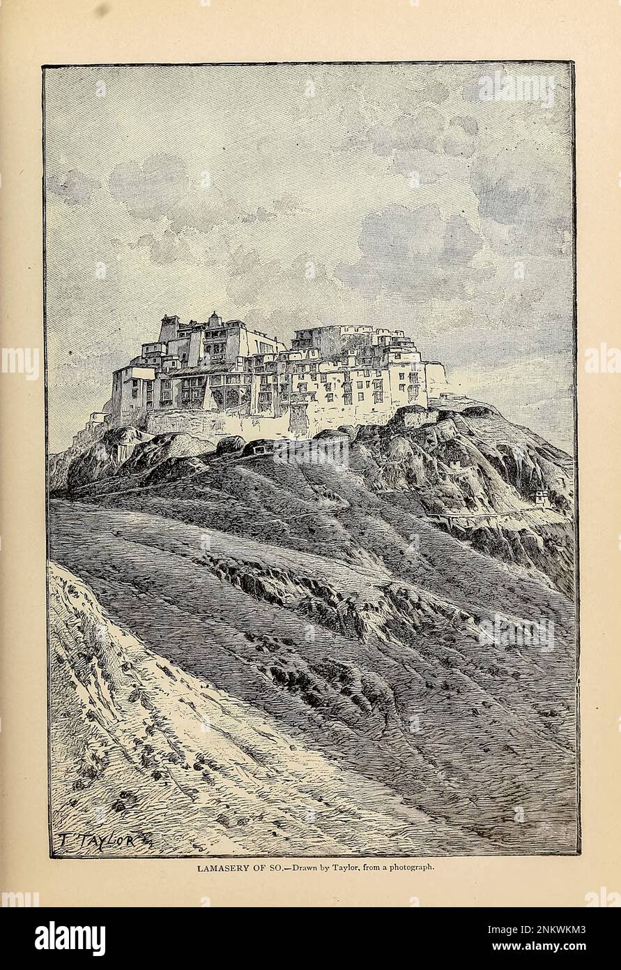 LAMASERY OF SO.— Drawn by Taylor, from a photograph The Brown Races ...