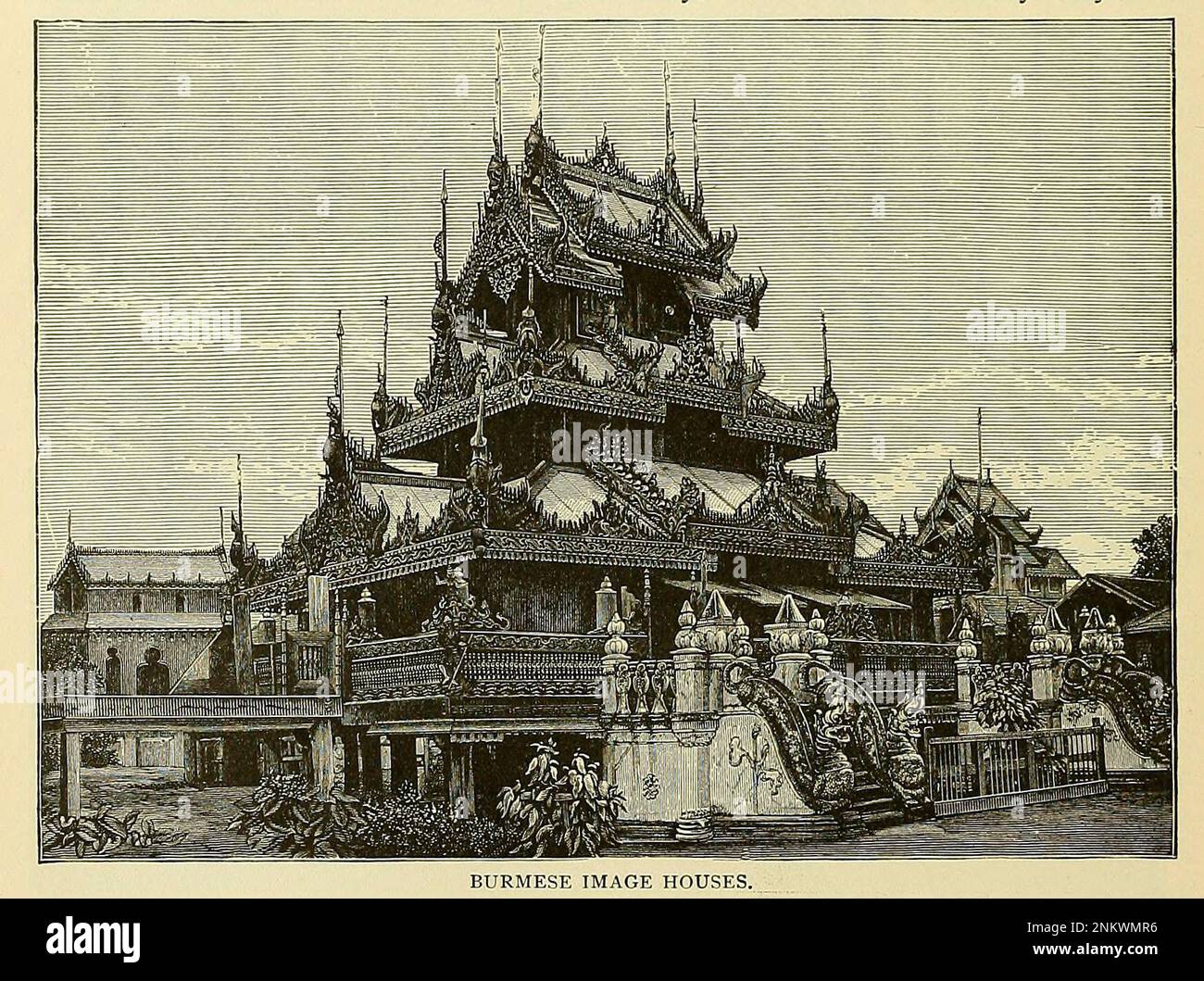 Burmese Image houses The Brown Races Malayo-Mongoloids from Cyclopedia ...