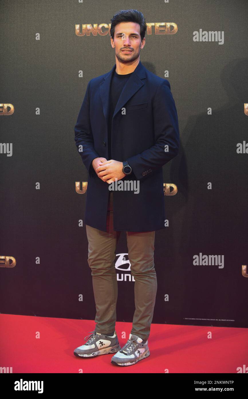 Jaime Astrain during the premiere of 'Uncharted', the movie based on ...