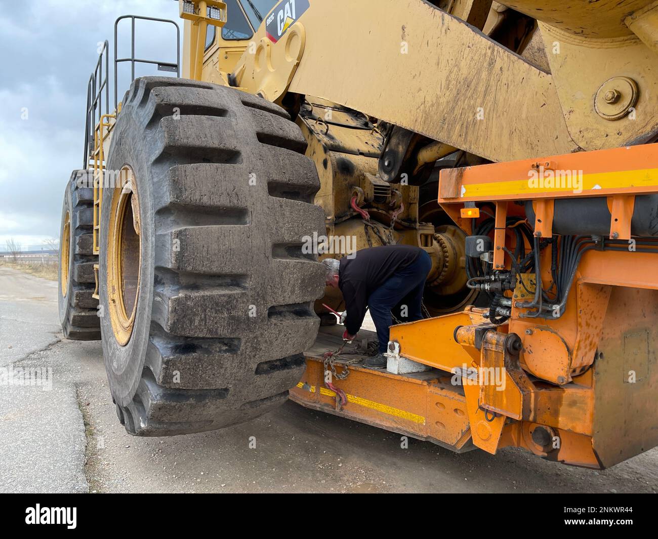 Transporting The Huge Wheel Loader To The Next Mining Site, Heavy ...