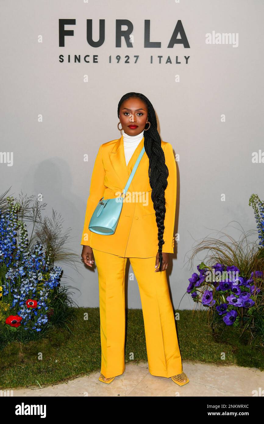 Milan, Italy. February 24th, 2023. Tenicka Boyd Milan Fashion Week ...