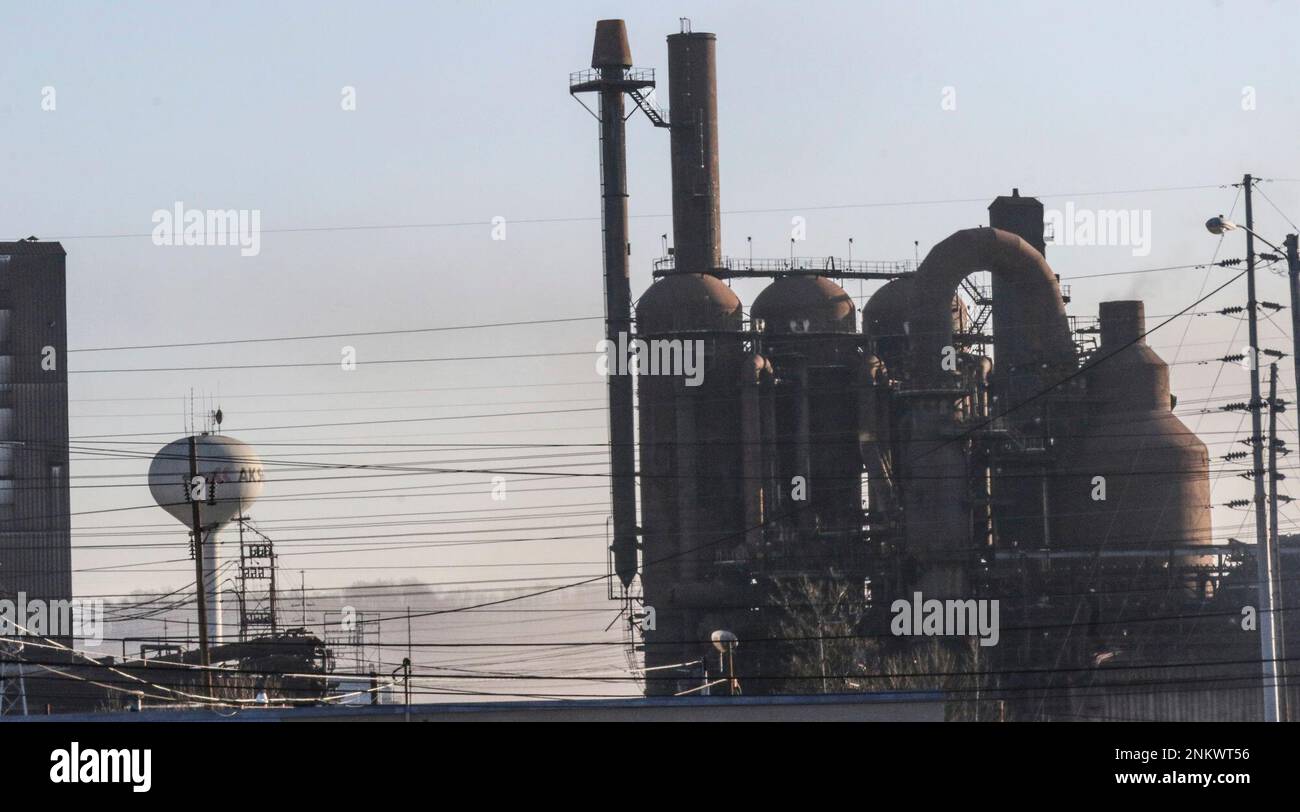 A gap in the building is seen where the Amanda furnace stood following ...