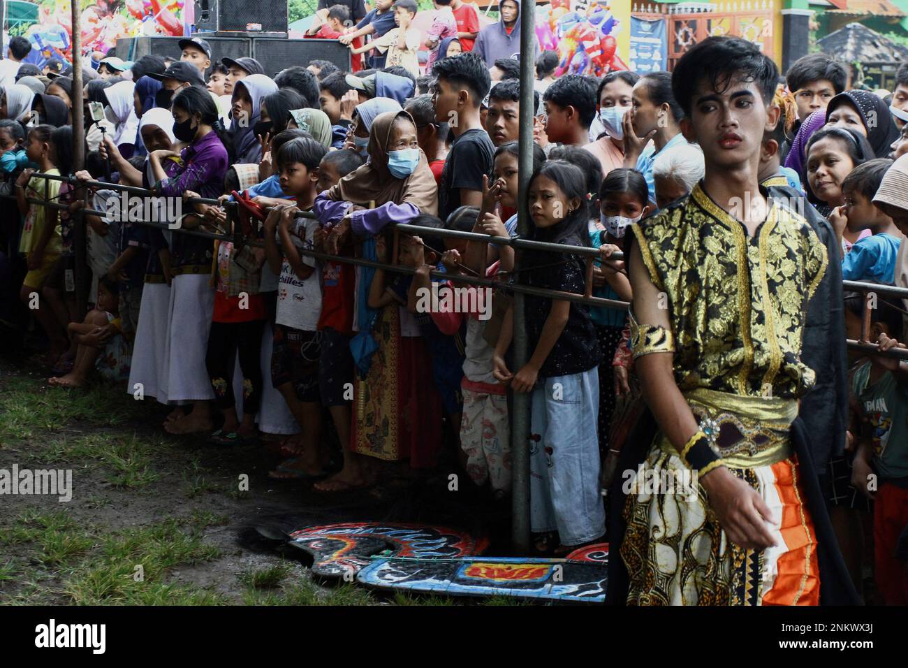 People watch the performance of the Kuda Lumping or locally known as ...