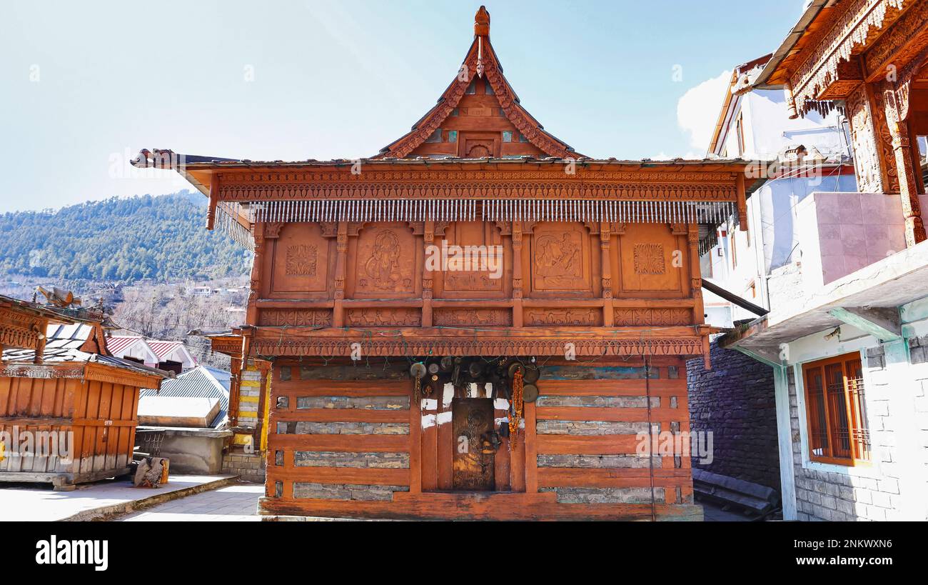 Main Temple View of Narayan Nagini Temple, Kalpa, Kinnaur, Himachal ...