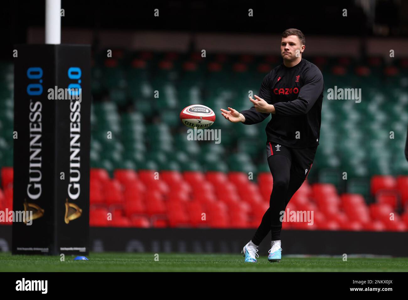Cardiff, UK. 24th Feb, 2023. Mason Grady of Wales during the Wales ...