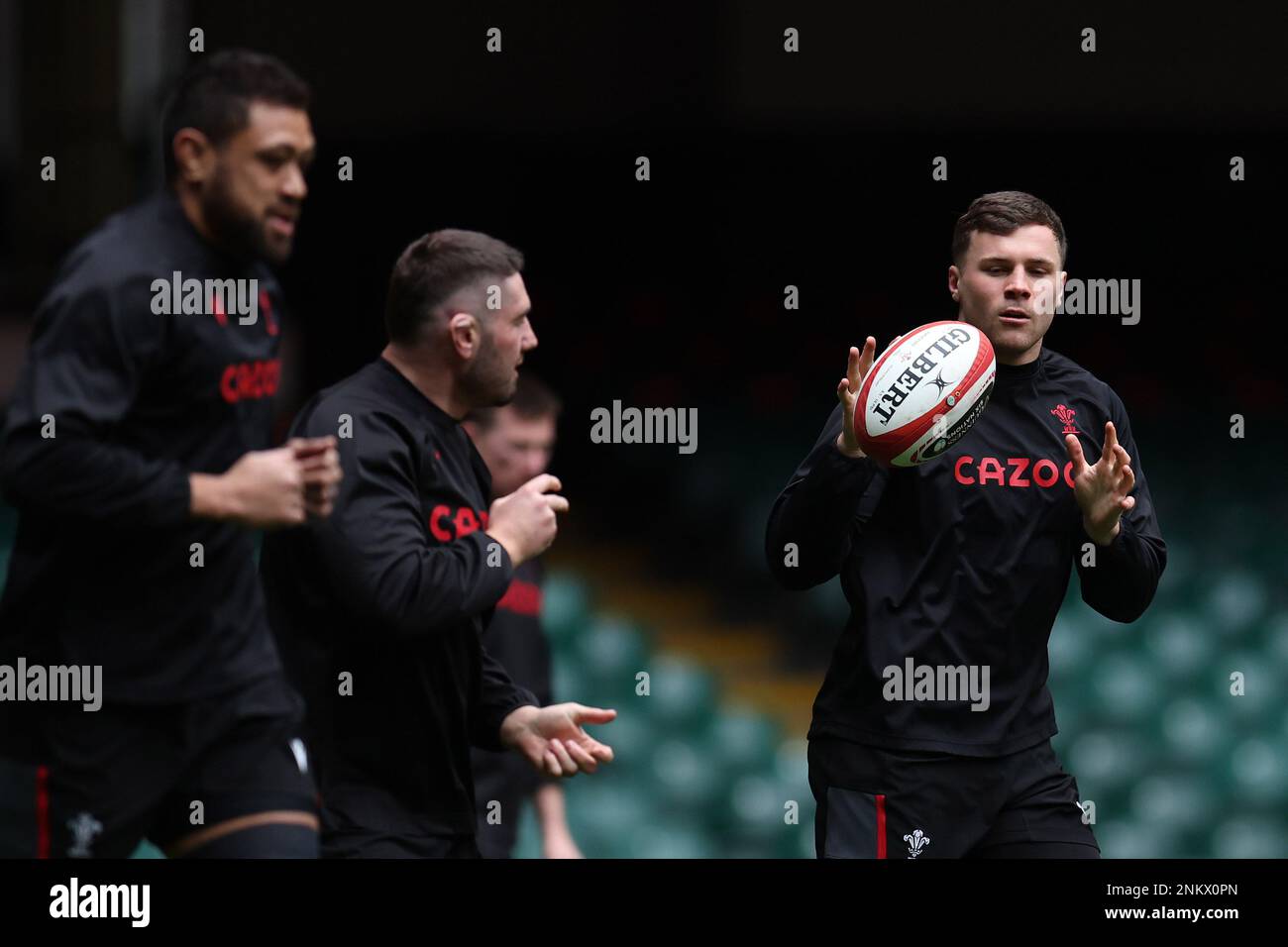 Cardiff, UK. 24th Feb, 2023. Mason Grady of Wales during the Wales ...