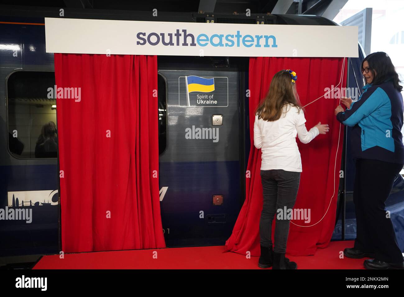 An unveiling takes place at the Southeastern Railway naming of a Class ...